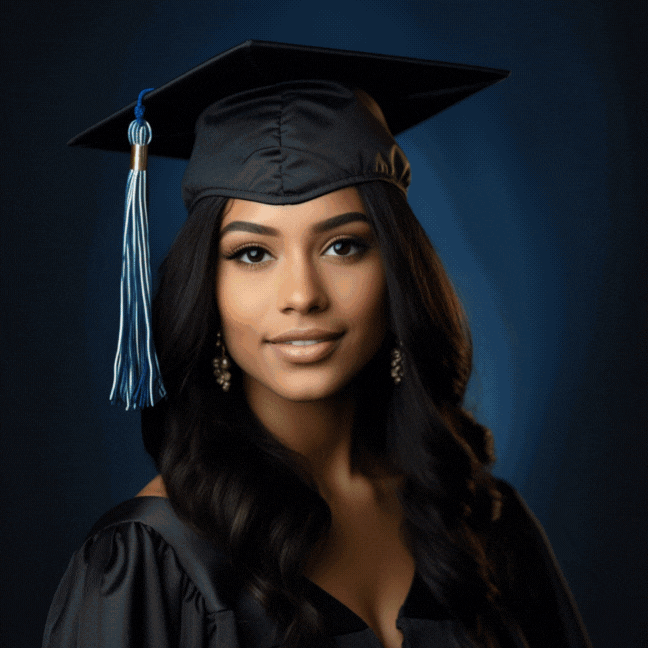 AI-016: Graduation Models and Mockups Midjourney Co-Work and Artwork A – Brand On Demand