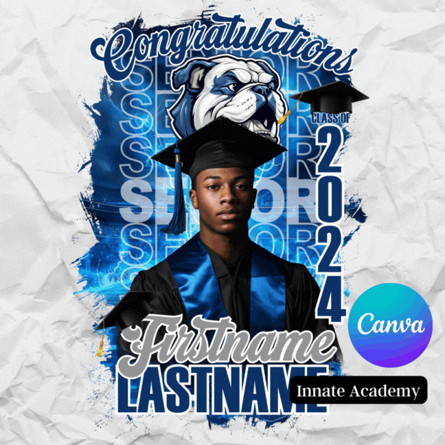 CANV-261: Congratulations Graduate Class of 2024 Senior Splash Mirror ...